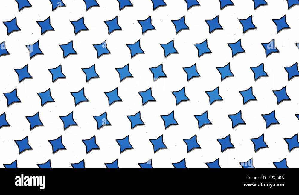 Blue Stars White Clean Background Animation Seamless Looped Texture ...