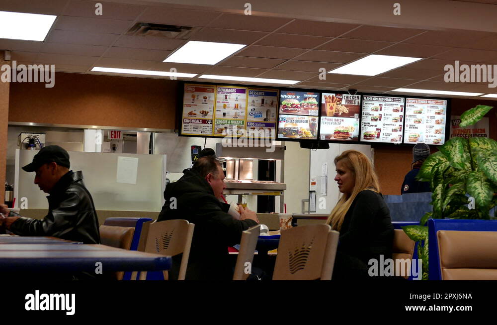 People eating fast food at burger king Stock Videos & Footage - HD and ...