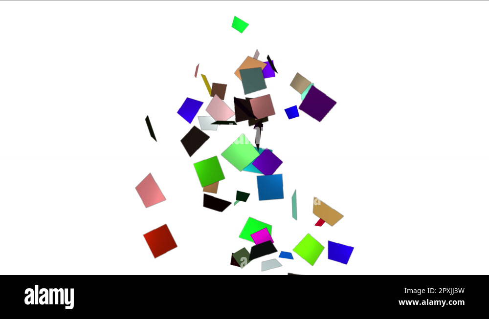 4k Paper card scrap,explosion shred,wedding fireworks particle ...