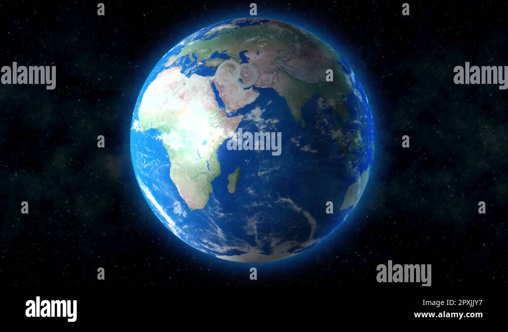 Nuclear Atomic Bombs Explosion on Middle East. World War. View from ...