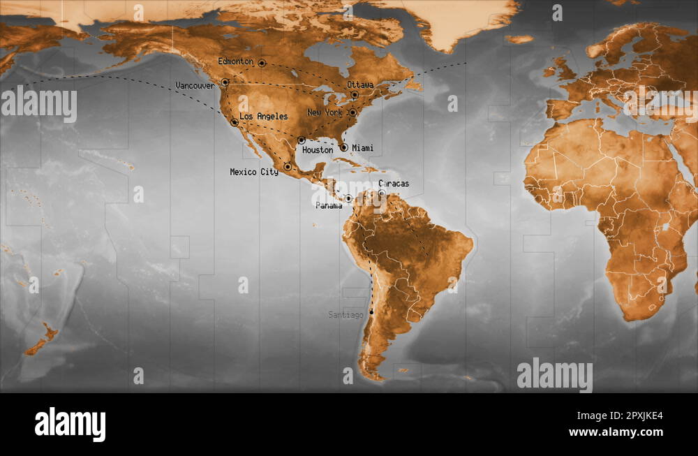 World map showing connections Stock Videos & Footage - HD and 4K Video ...