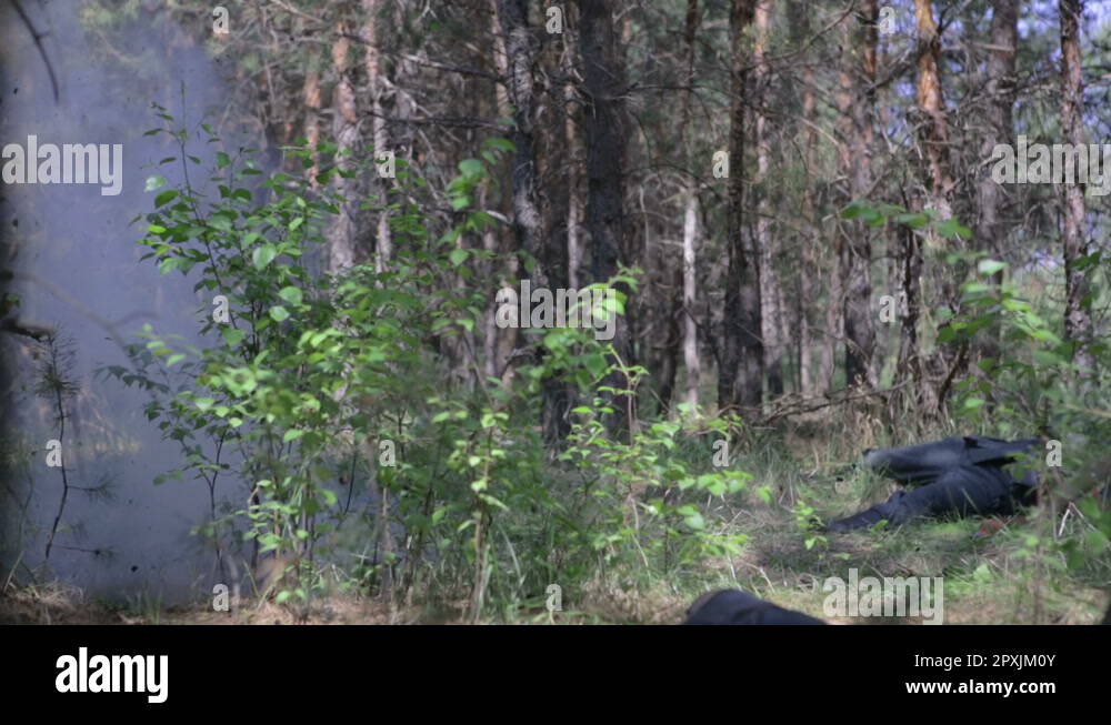 Nazi soldiers are killing from the explosion. World war II ...