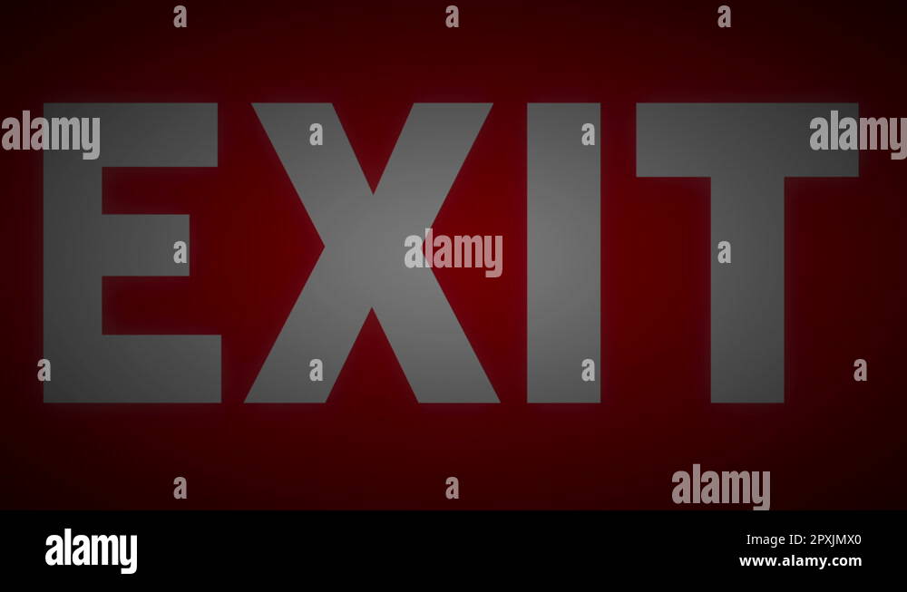 Concept exit sign Stock Videos & Footage - HD and 4K Video Clips - Alamy