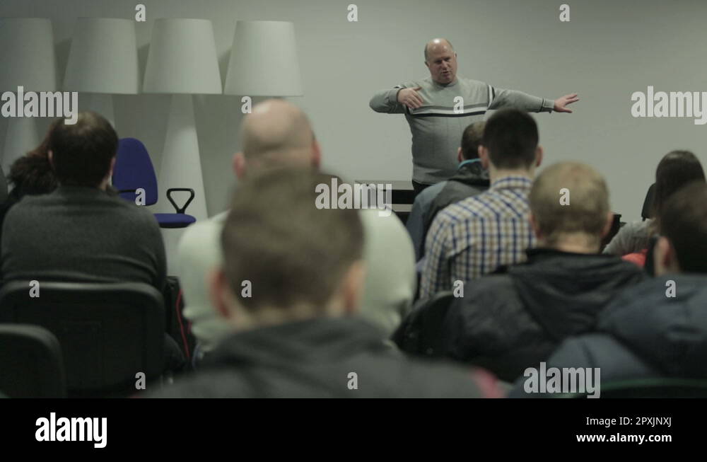 Business people attending a seminar Stock Videos & Footage - HD and 4K Video Clips - Alamy