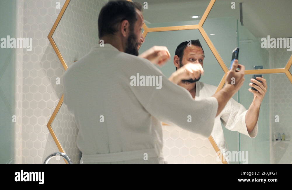 Man selfie mirror Stock Videos & Footage - HD and 4K Video Clips - Alamy