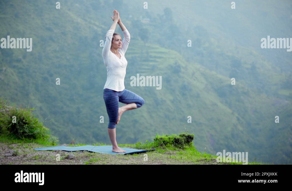 Yoga outdoors tree pose Stock Videos & Footage - HD and 4K Video Clips ...