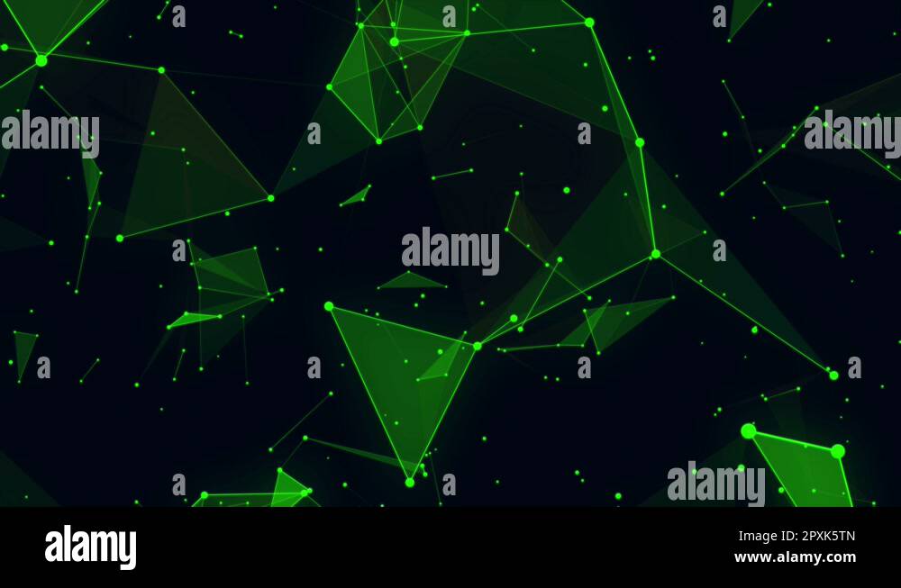 Technology shape. Futuristic polygons background. 4K animation Stock ...