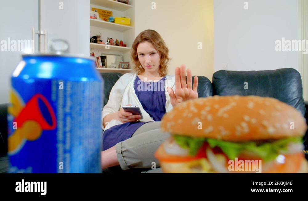 Junk Food Girl Stock Videos And Footage Hd And 4k Video Clips Alamy