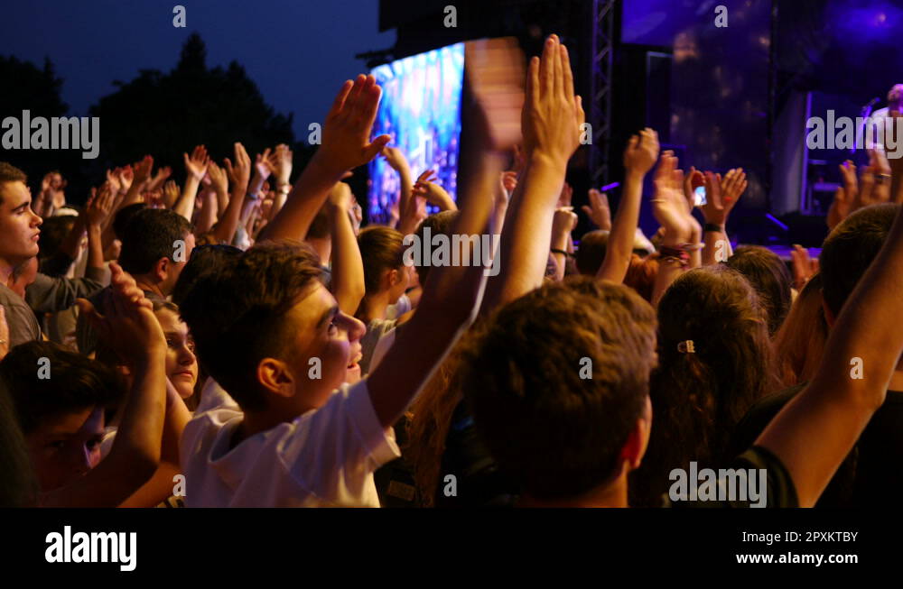 Fan clapping hands in concert Stock Videos & Footage - HD and 4K Video ...