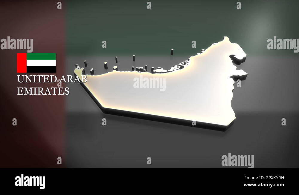 Map of the united arab emirates Stock Videos & Footage - HD and 4K ...