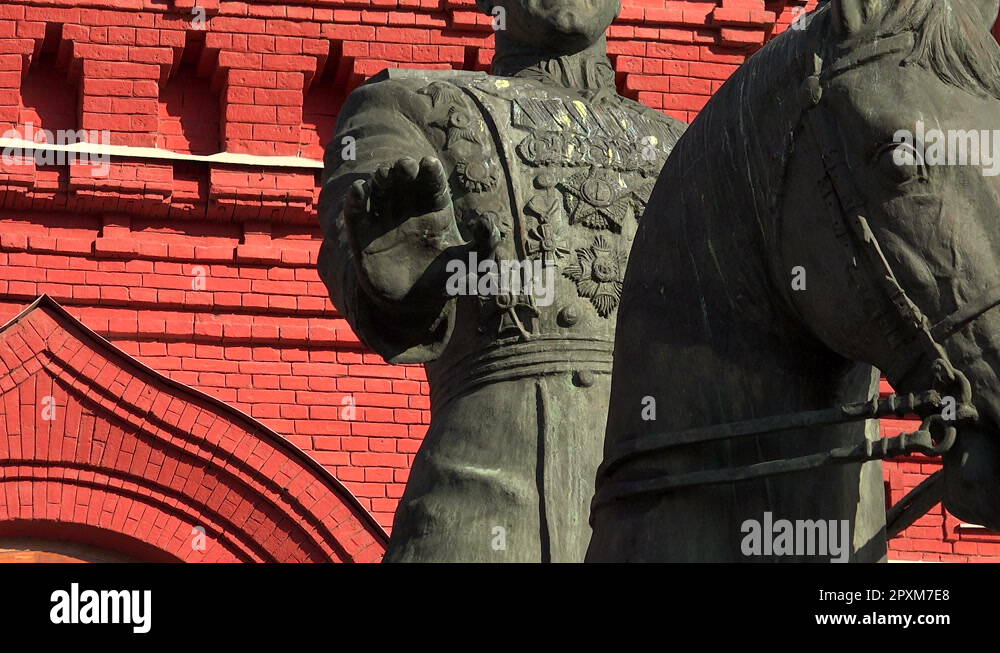 Zhukov horse statue red square Stock Videos & Footage - HD and 4K Video ...