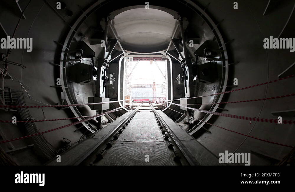 Construction site. Process of building a nuclear power plant. Reactor ...
