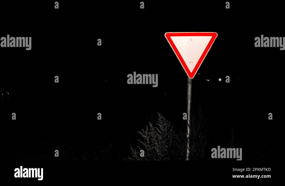 Give way priority road sign Stock Videos & Footage - HD and 4K Video ...