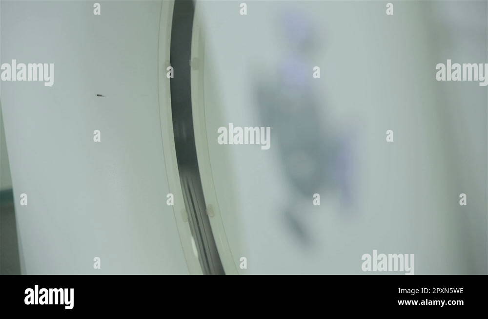 Detail of Computerized Tomography CT MRI Scanner machine Stock Video ...