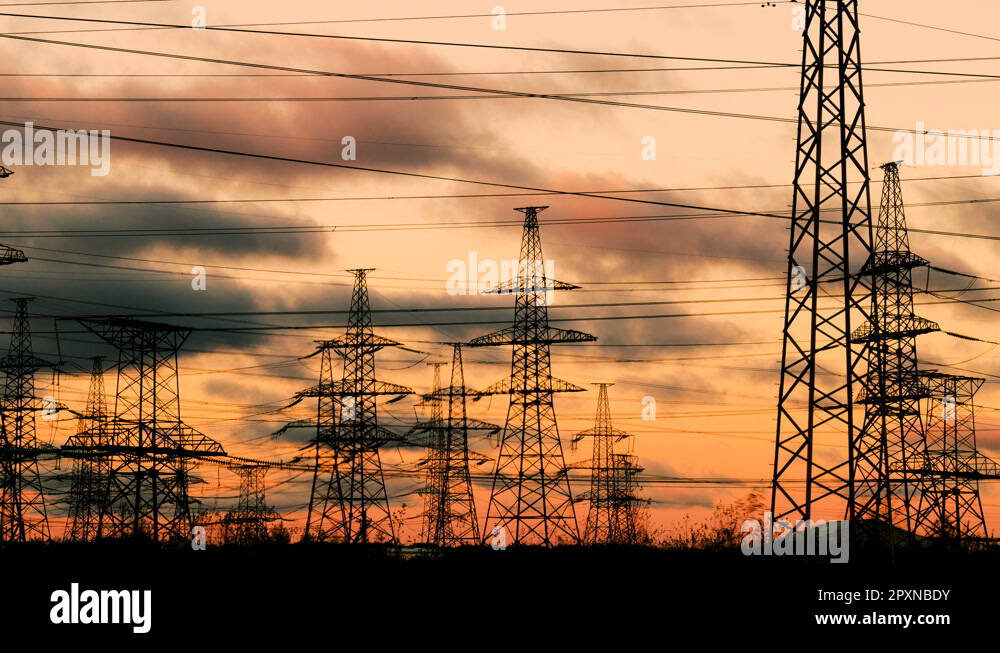 Landscape and high power lines Stock Videos & Footage - HD and 4K Video ...