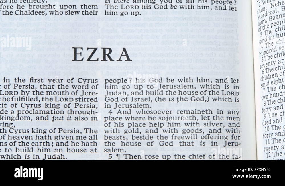 Ezra bible Stock Videos & Footage - HD and 4K Video Clips - Alamy