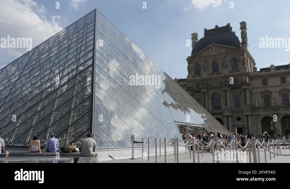 Glass pyramid louvre paris france Stock Videos & Footage - HD and 4K ...