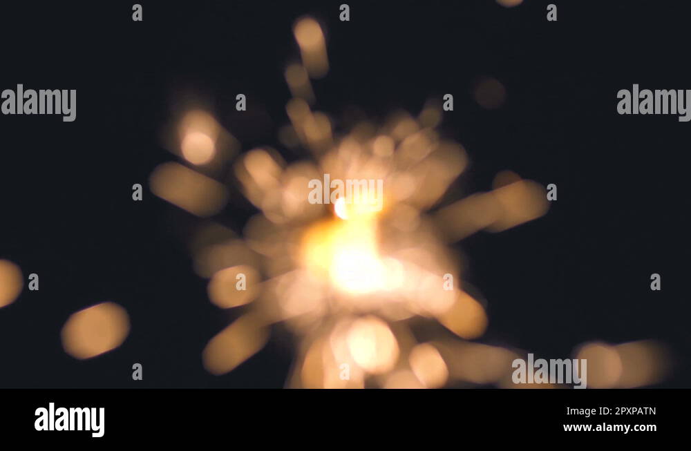The bengal firework on the blur background. Real time capture Stock ...