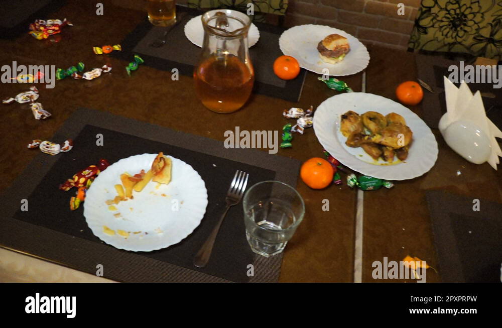 Messy dining table Stock Videos & Footage - HD and 4K Video Clips - Alamy