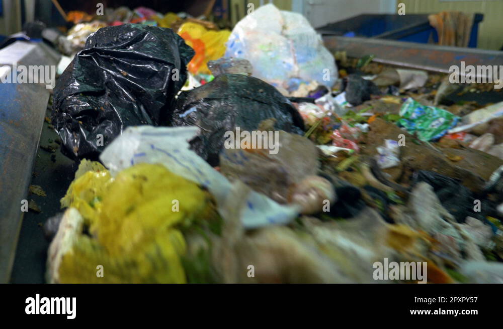 Rubbish on conveyor belt sorting Stock Videos & Footage - HD and 4K Video Clips - Alamy