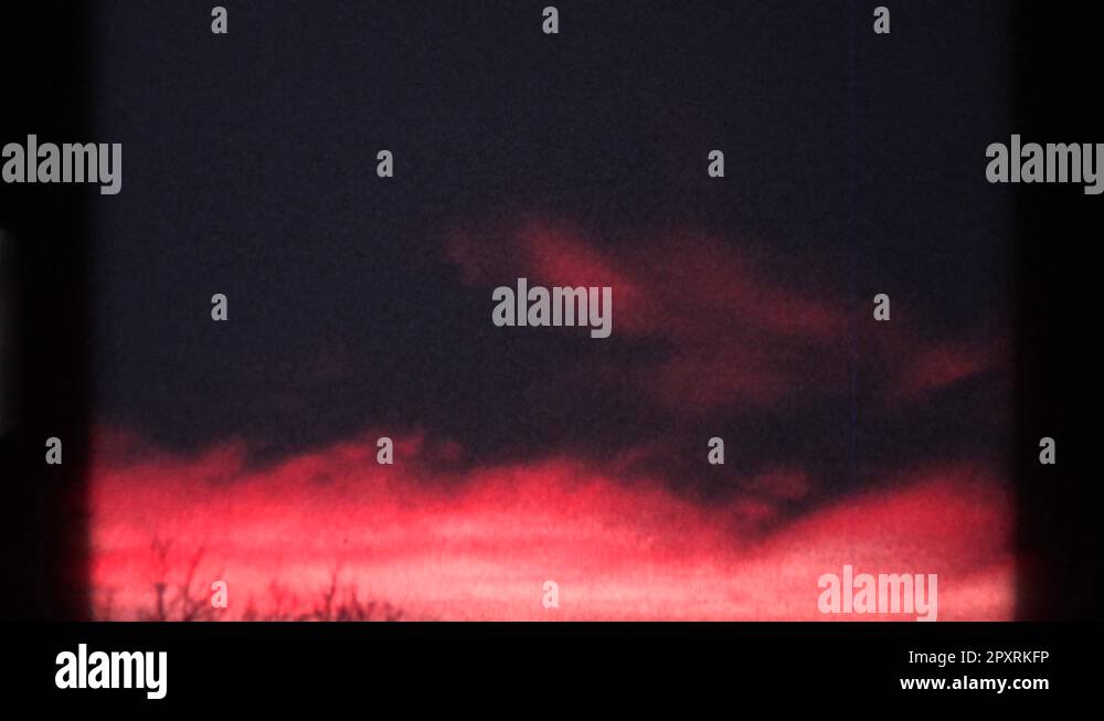 1968: angle of the low sun and clouds makes sky appear fiery and ...