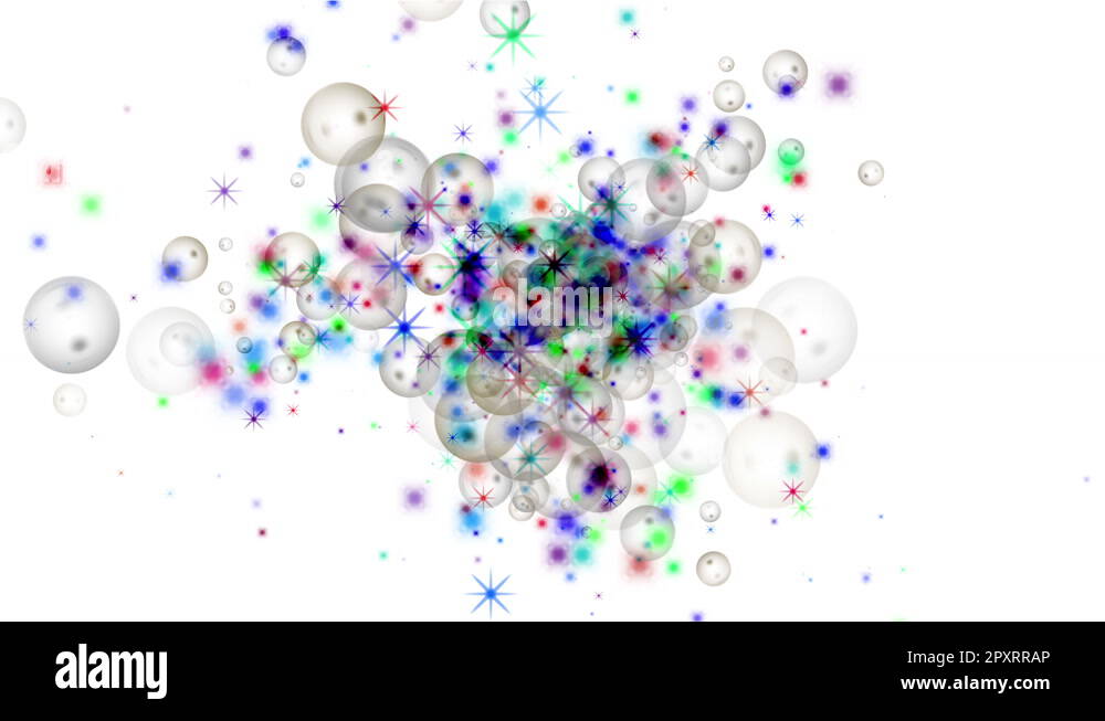 4k Stars particle firework fire energy gunpowder bubble explosion ...