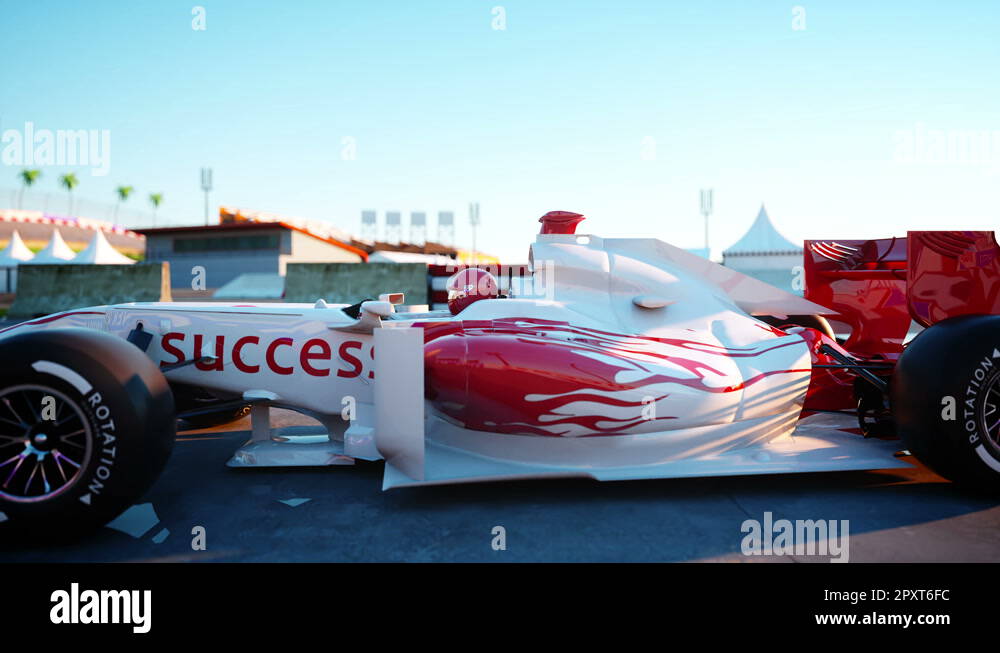 Racer of formula 1 in a racing car. Race and motivation concept. 4k ...