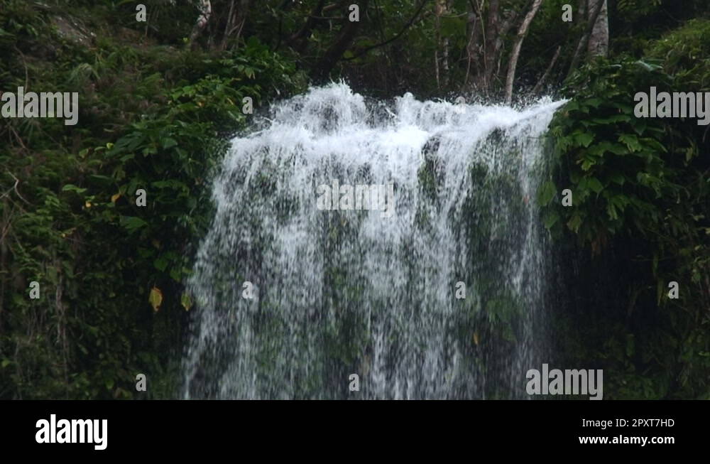 Majestic Waterfall, Tamaraw Falls, Mindoro Island Philippines, Hd Stock ...