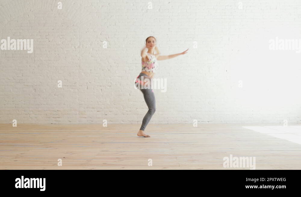 Woman dancer movement studio Stock Videos & Footage - HD and 4K Video ...