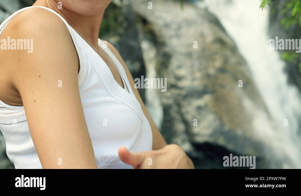 Woman touching arm Stock Videos & Footage - HD and 4K Video Clips - Alamy