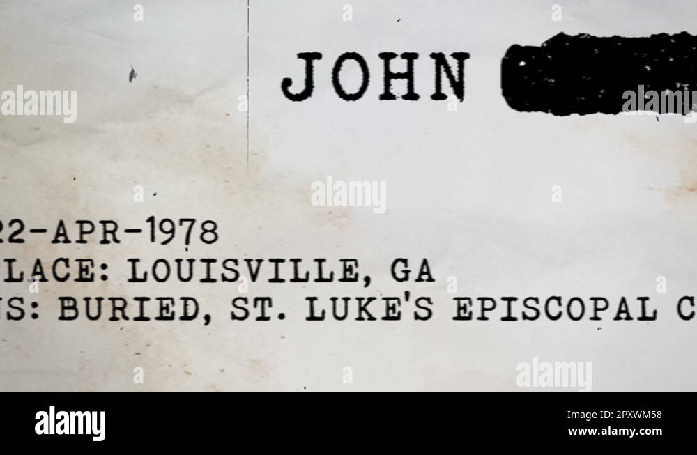 Hidden text on a typed black and white document Stock Video Footage - Alamy