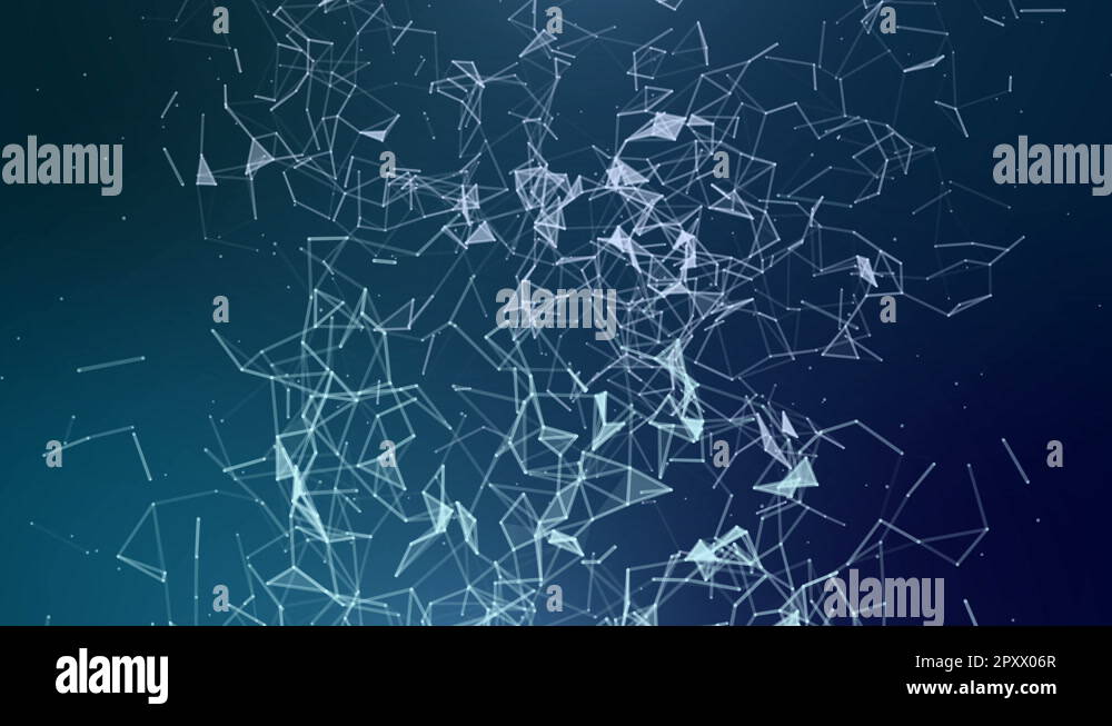 The camera flies around two clusters plexus network.Seamless loop Stock Video Footage - Alamy