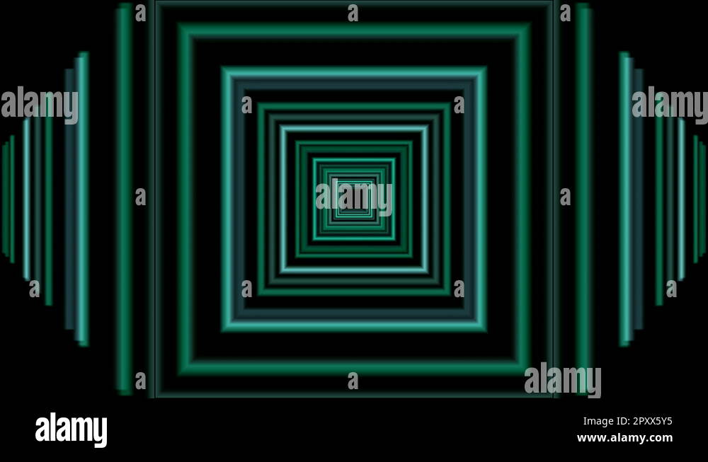 3d green rectangle,computer interface.Sound,wave,frequency,spectrum ...