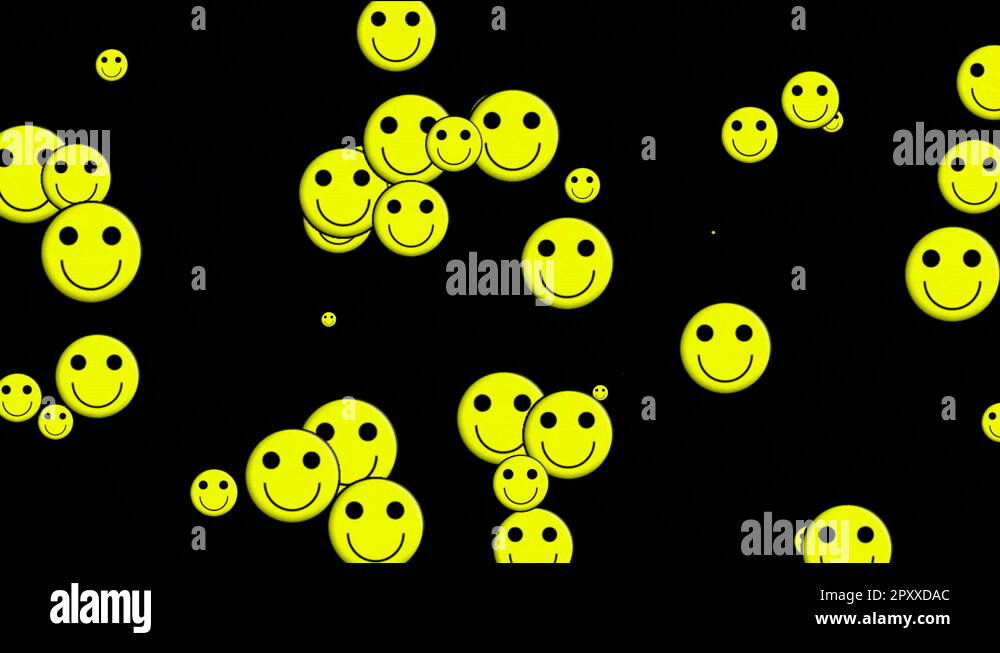 Emoticon Animation,yellow smile face Stock Video Footage - Alamy
