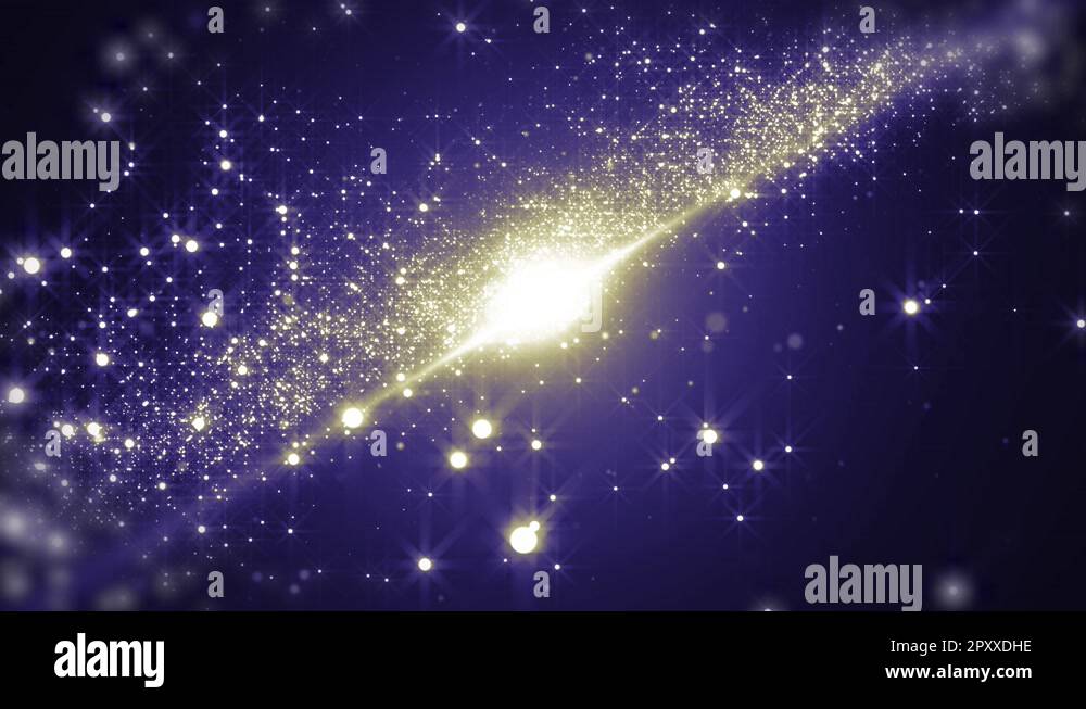 Space blue background with particles. Space azure dust with stars on ...