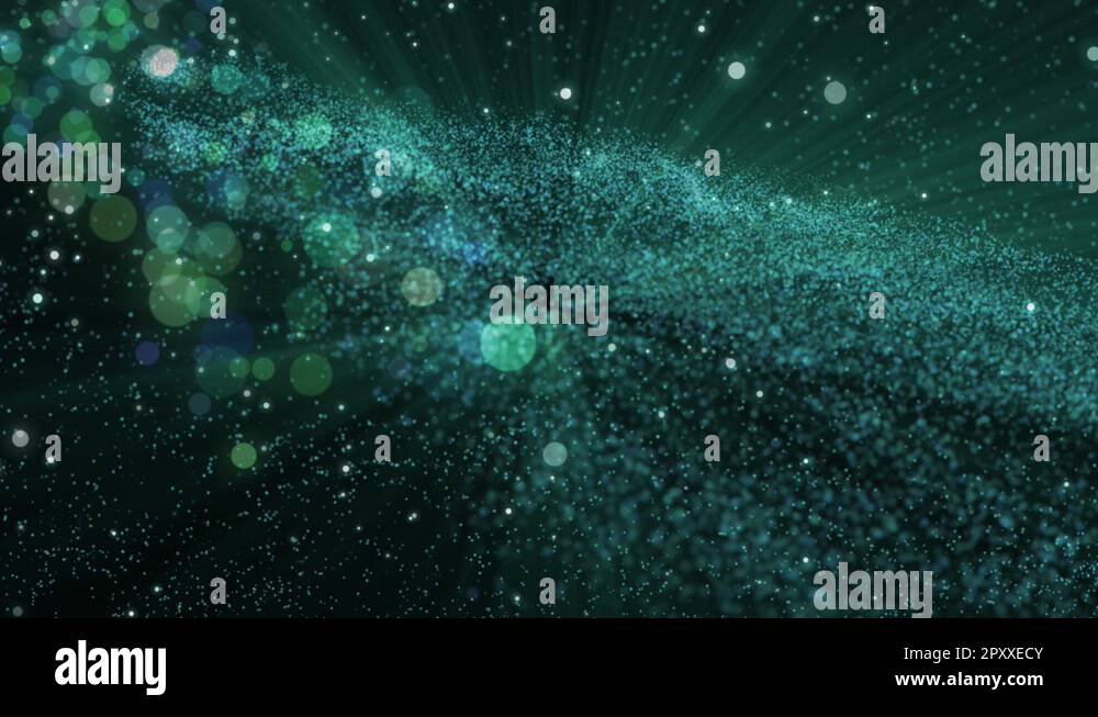 Space neon background with particles. Space blue dust with stars on ...