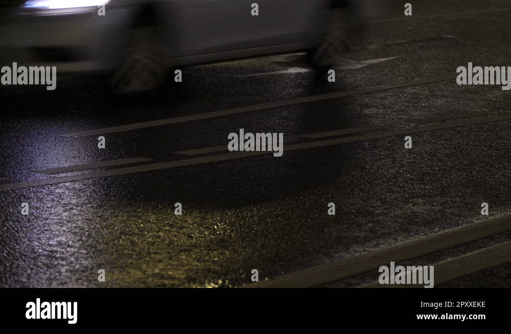 Headlights reflection on road Stock Videos & Footage - HD and 4K Video ...