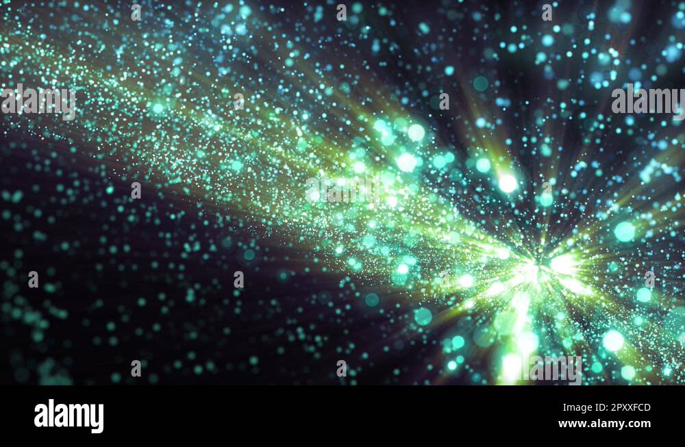 Space neon background with particles. Space blue dust with stars on ...