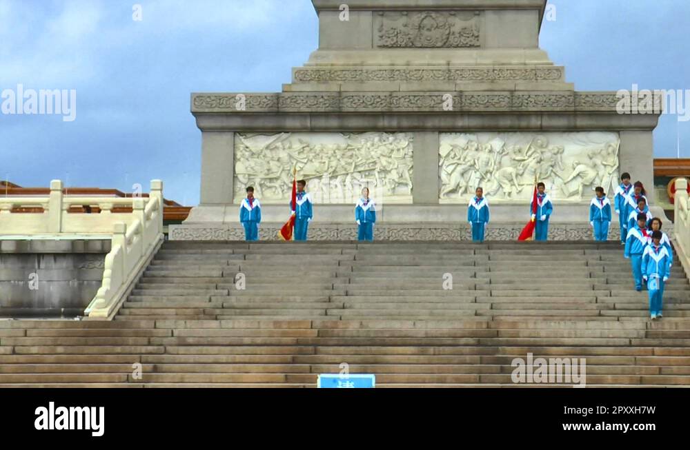 China Beijing Tiananmen Square Forbidden City Monuments 4K Stock Video ...