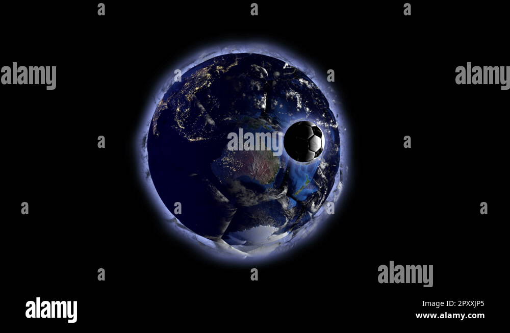 Planet Earth in the form of a ball in space, maps and textures provided ...