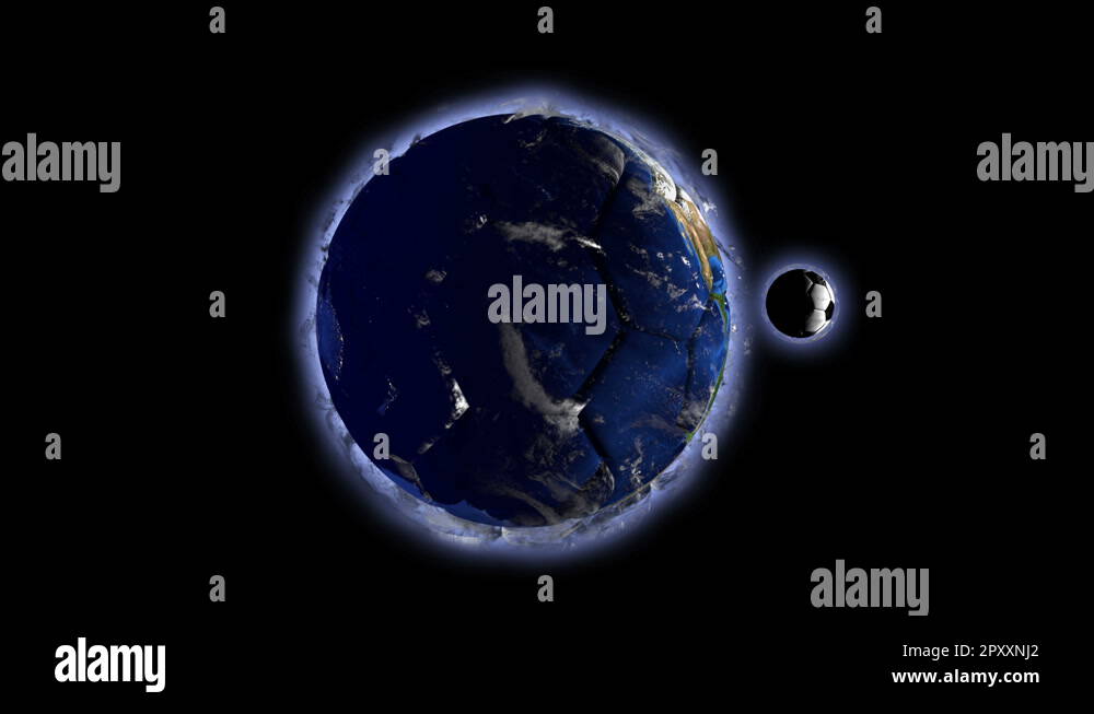 Planet Earth in the form of a ball in space, maps and textures provided ...