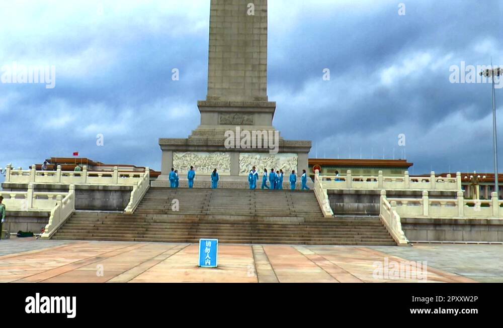 China Beijing Tiananmen Square Forbidden City Monuments 4K Stock Video ...