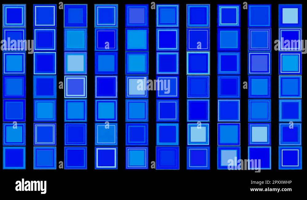 vj square neon light array matrix background&cube big data database ...