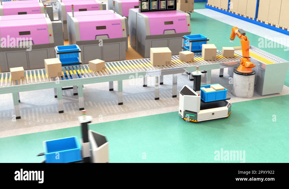 Agv assembly line Stock Videos & Footage - HD and 4K Video Clips - Alamy