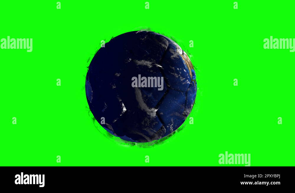Planet Earth in the form of a ball in space, maps and textures provided ...