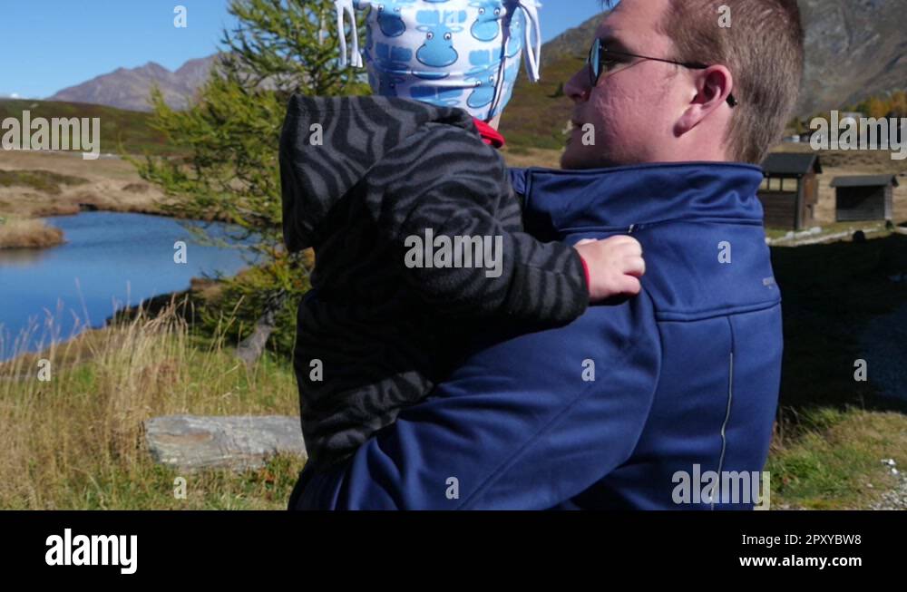 Father carry child on shoulder Stock Videos & Footage - HD and 4K Video ...