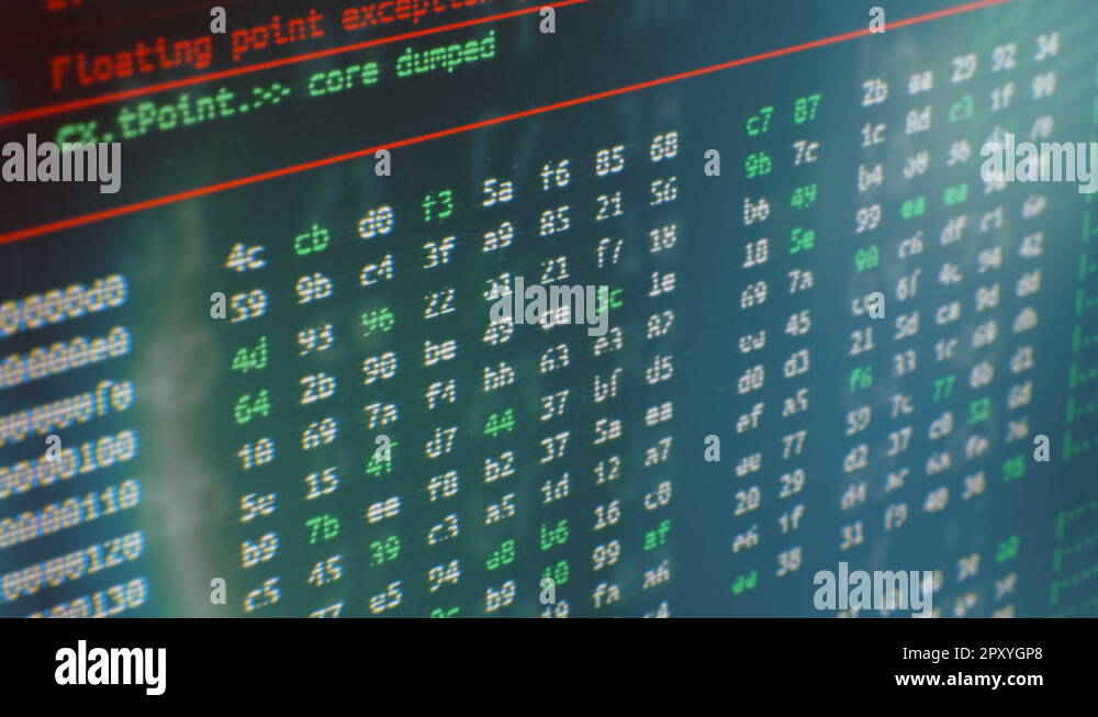 Hacking code strings changing on screen, cyber criminals breaching system Stock Video Footage ...