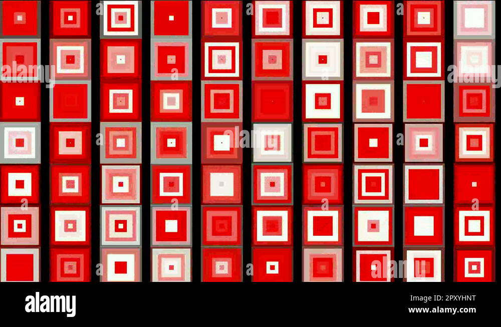 vj square neon light array matrix background&cube big data database ...