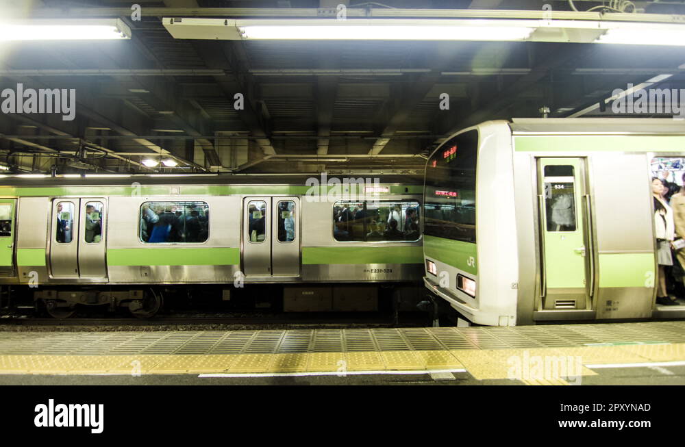 Tokyo Subway Station Train Rush Stock Video Footage - Alamy
