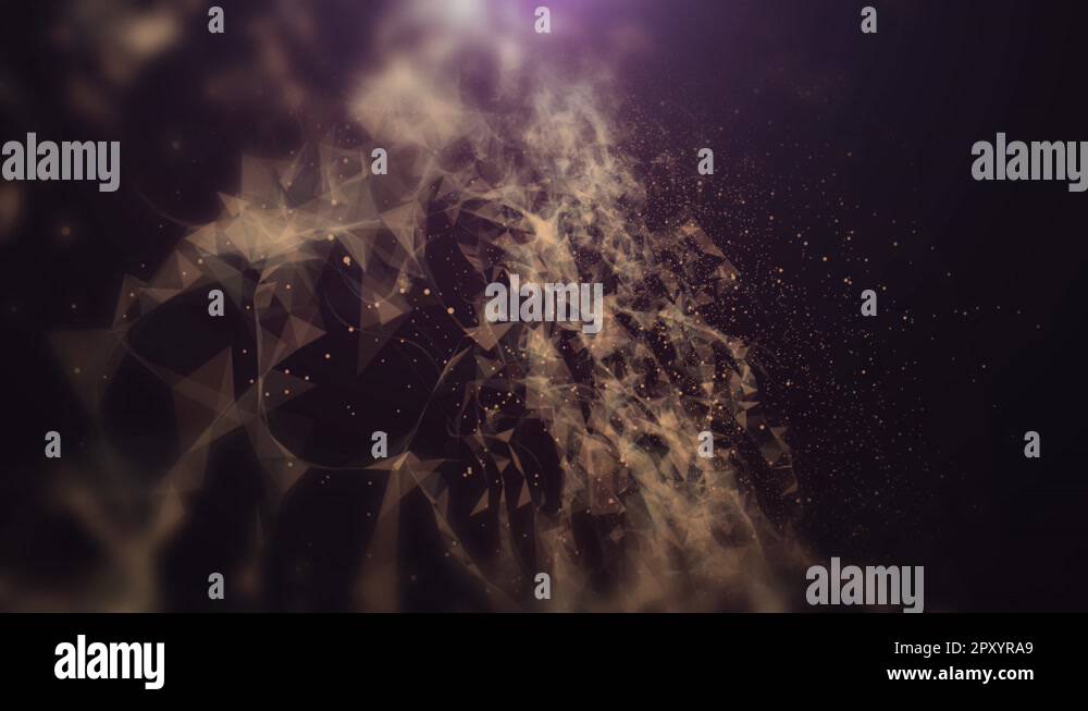 Plexus fantasy abstract technology and motion background. Animated violet bac Stock Video ...